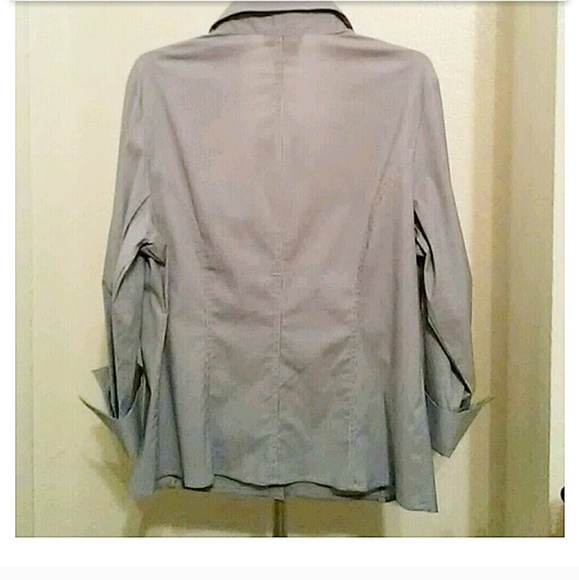 Tracy M. | Tops | Tracy M French Cuff Blue And White Shirt | Poshmark